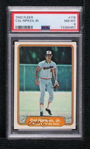 1982 Fleer Cal Ripken Jr #176 PSA 8 Rookie RC HOF | eBay