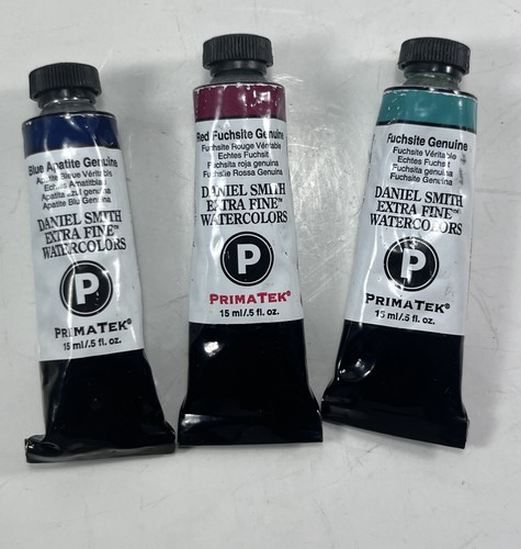 Daniel Smith watercolor Tubes, 15 ml PRIMATEK Mixed Lot Of 3 READ ...