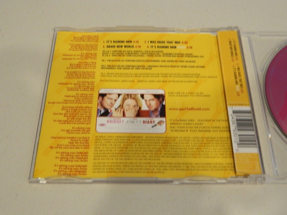Geri Halliwell It's Raining Men CD Single [Spice Girls solo] | eBay ...