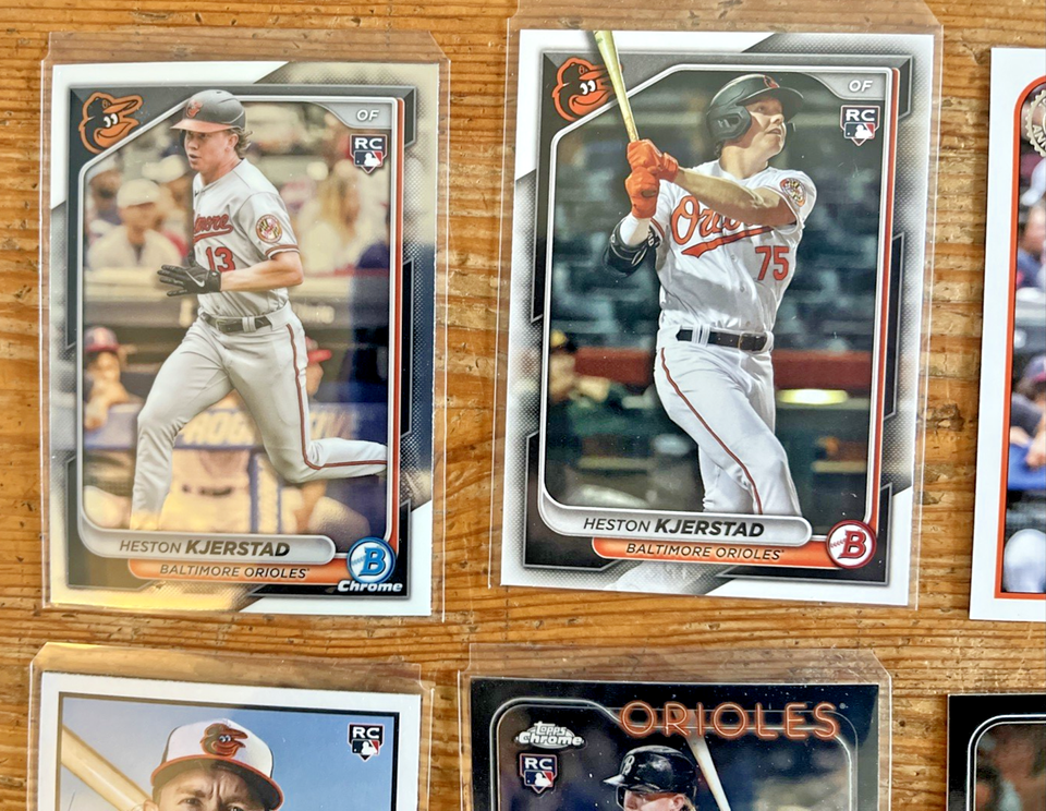 Heston Kjerstad Rookie Card Lot 14 RC Baltimore Orioles Inserts | eBay