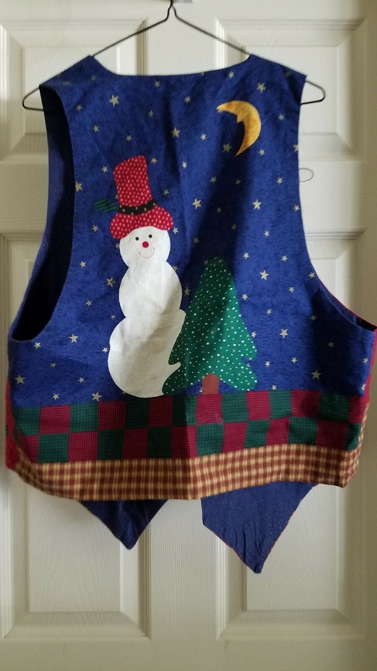 Handmade Holiday Christmas Vest Medium | eBay