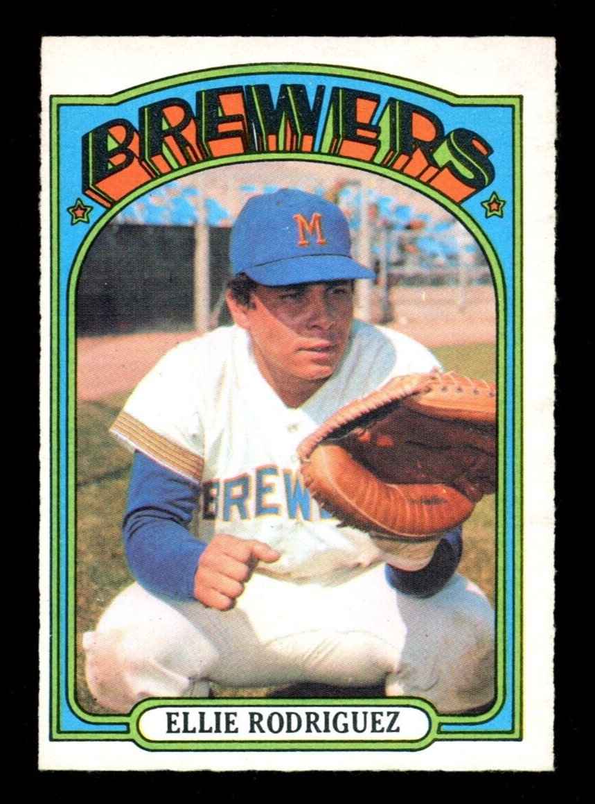 1972 TOPPS OPC O PEE CHEE Baseball 421 Ellie Rodriguez EX-NM Milwaukee ...