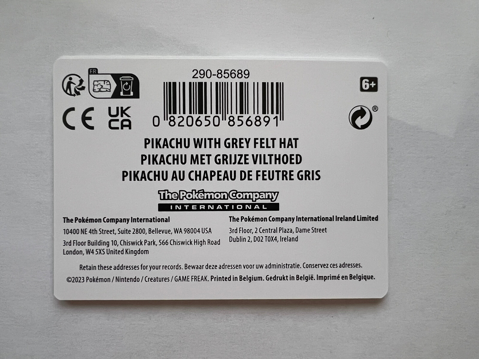 Pikachu with Grey Felt Hat 85 Current Market Value | Promo