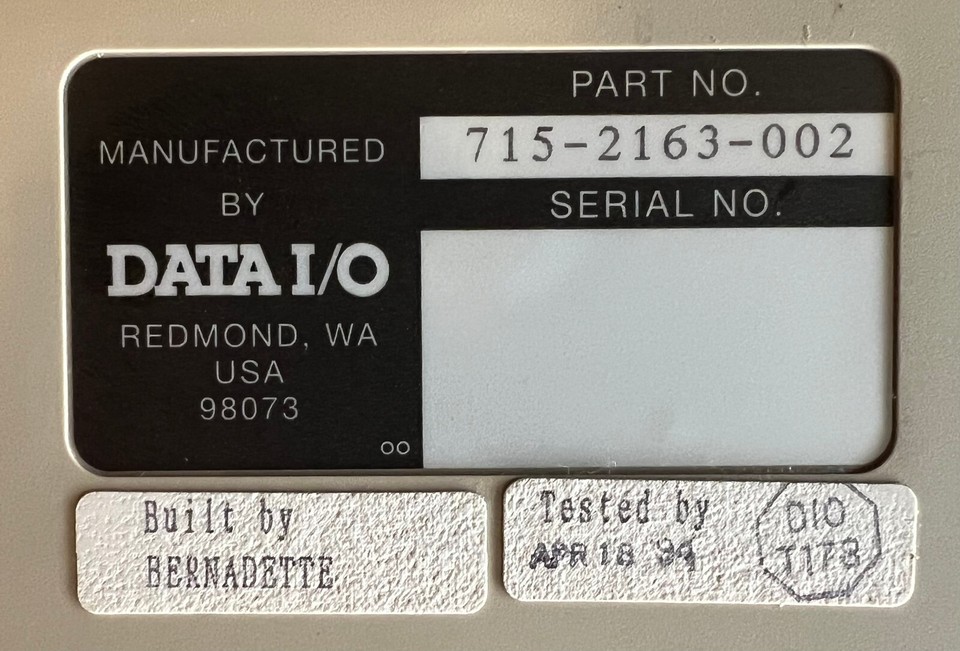 DATA I/O DIP48-1 CHIPLAB CHIP SITE EPROM PROGRAMMER VINTAGE IC CHIP ...