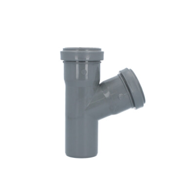 T-Stück Kunststoff HT-Rohr Installation Abwasser 50 mm Grau Abzweig NEU ...