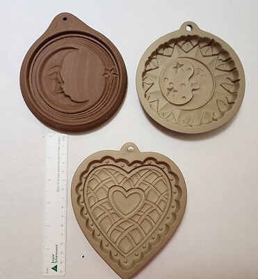 Hartstone Moon, 1997 Wilton Sun, 1997 Wilton Heart Cookie Molds | eBay