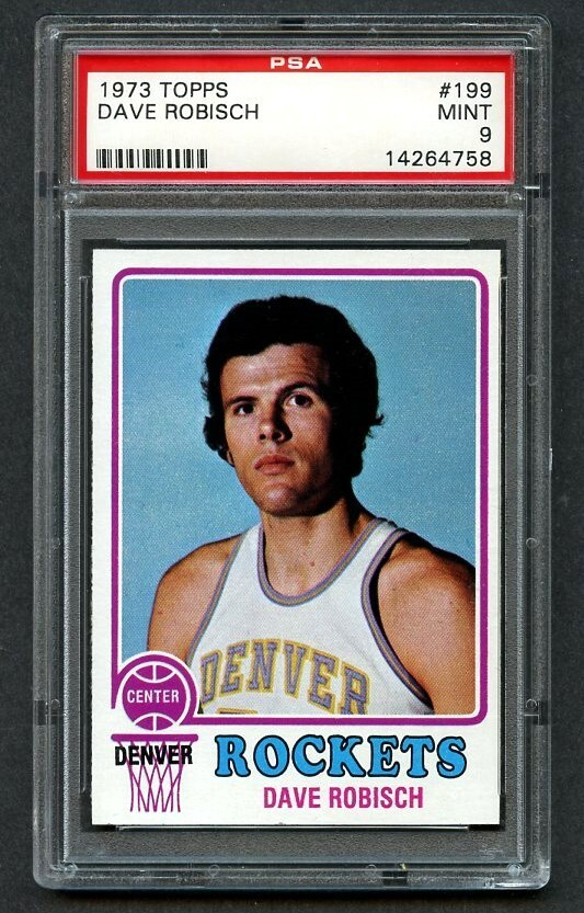 1973 Topps Basketball DAVE ROBISCH #199 PSA 9 MINT Houston Rockets Low ...
