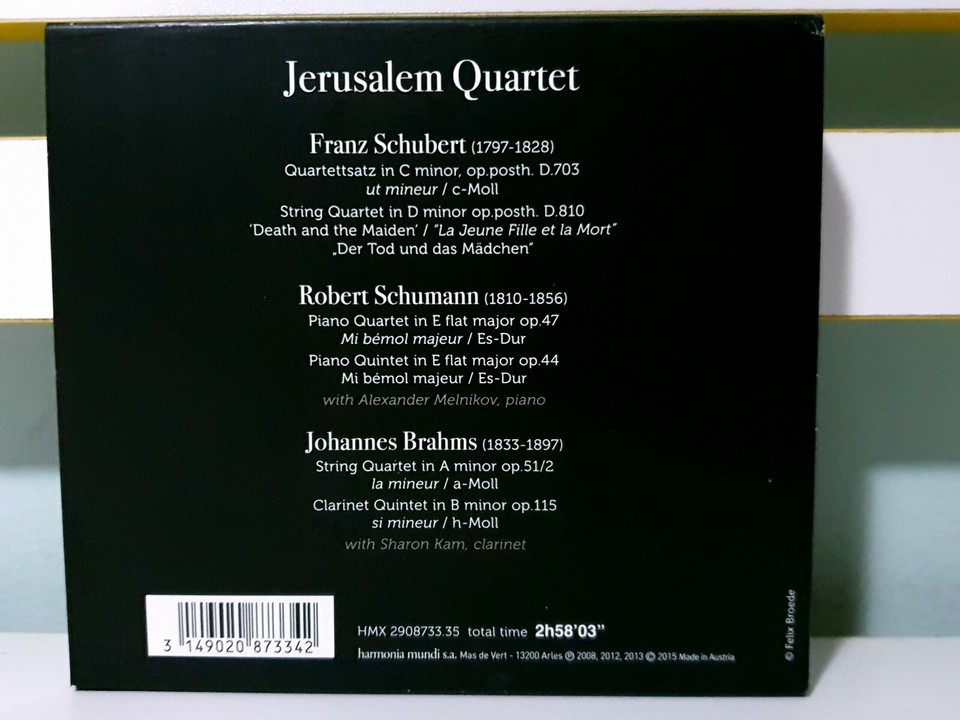 Jerusalem Quartet: Romantic Quartets & Quintets by Schubert, Schumann & Brahms! 3149020873342| eBay