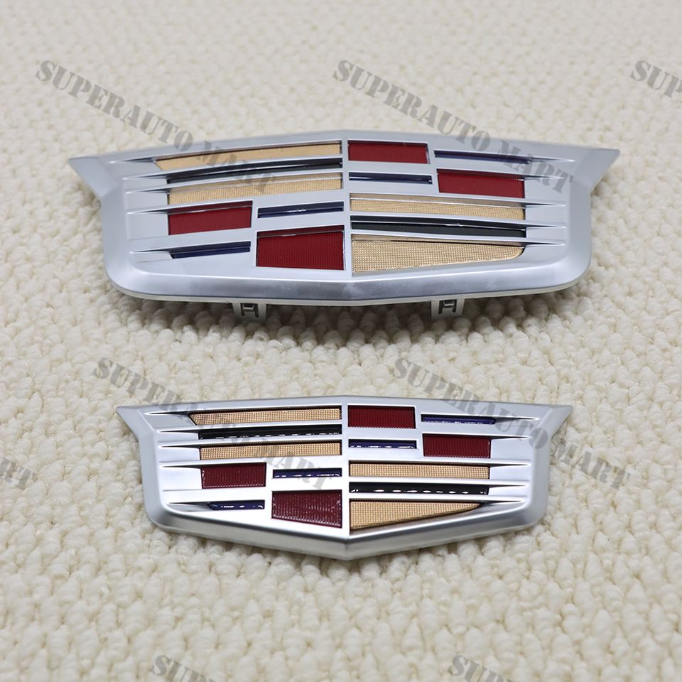 Clip -On Front & Rear Sticker Emblem For XT6 XT5 ATS XTS 2015-2017 ...