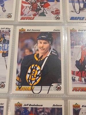 1991-92 Upper Deck Bob Sweeney Bruins Auto Autographed Signed Card | eBay