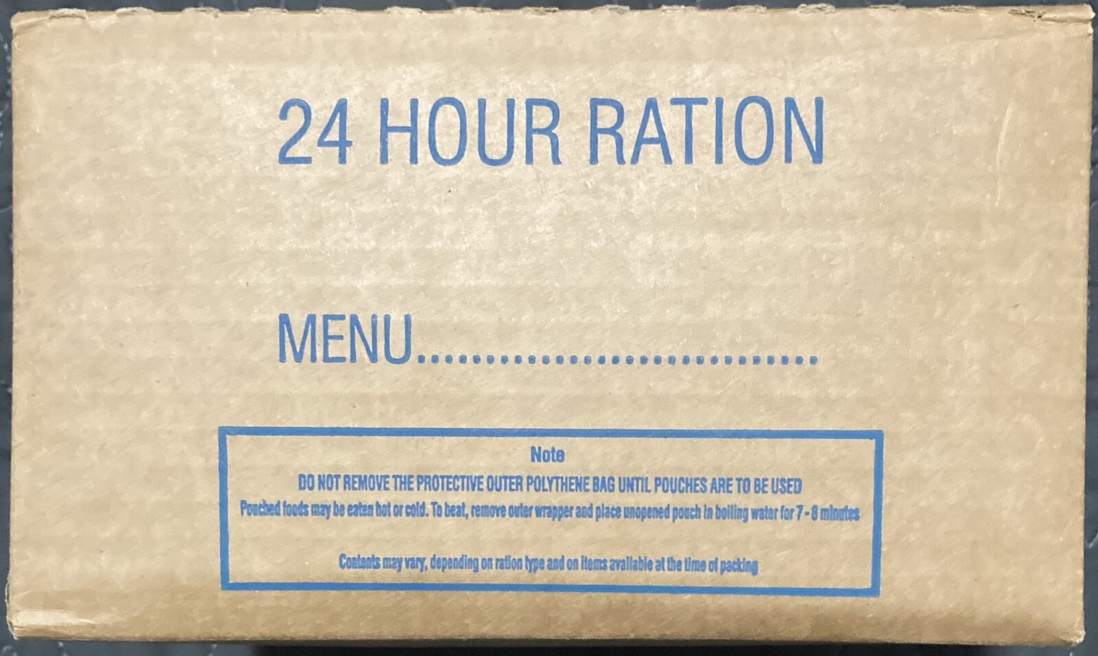 2009 British Army 24hr Combat Food Ration #7 Military MRE In US | eBay