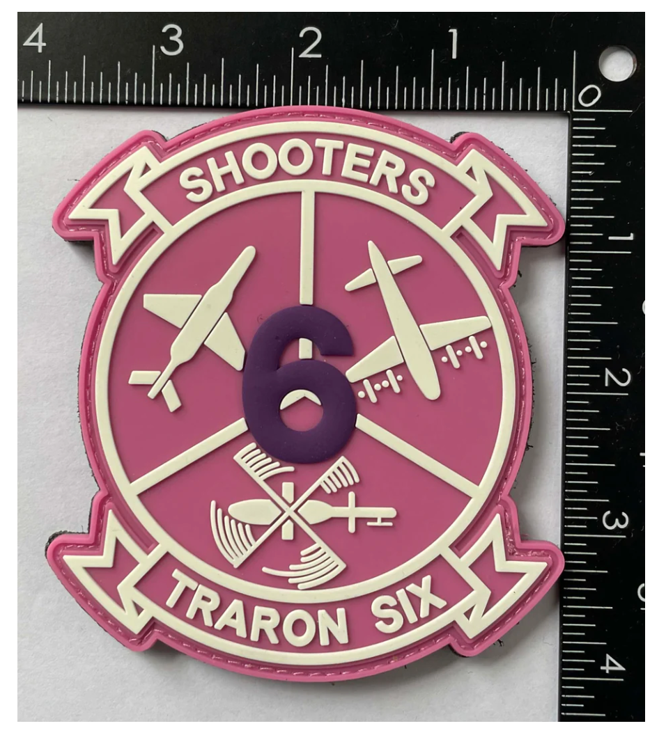 NAVY VT-6 SHOOTERS CANCER AWARENESS PVC GLOW HOOK & LOOP PATCH | eBay