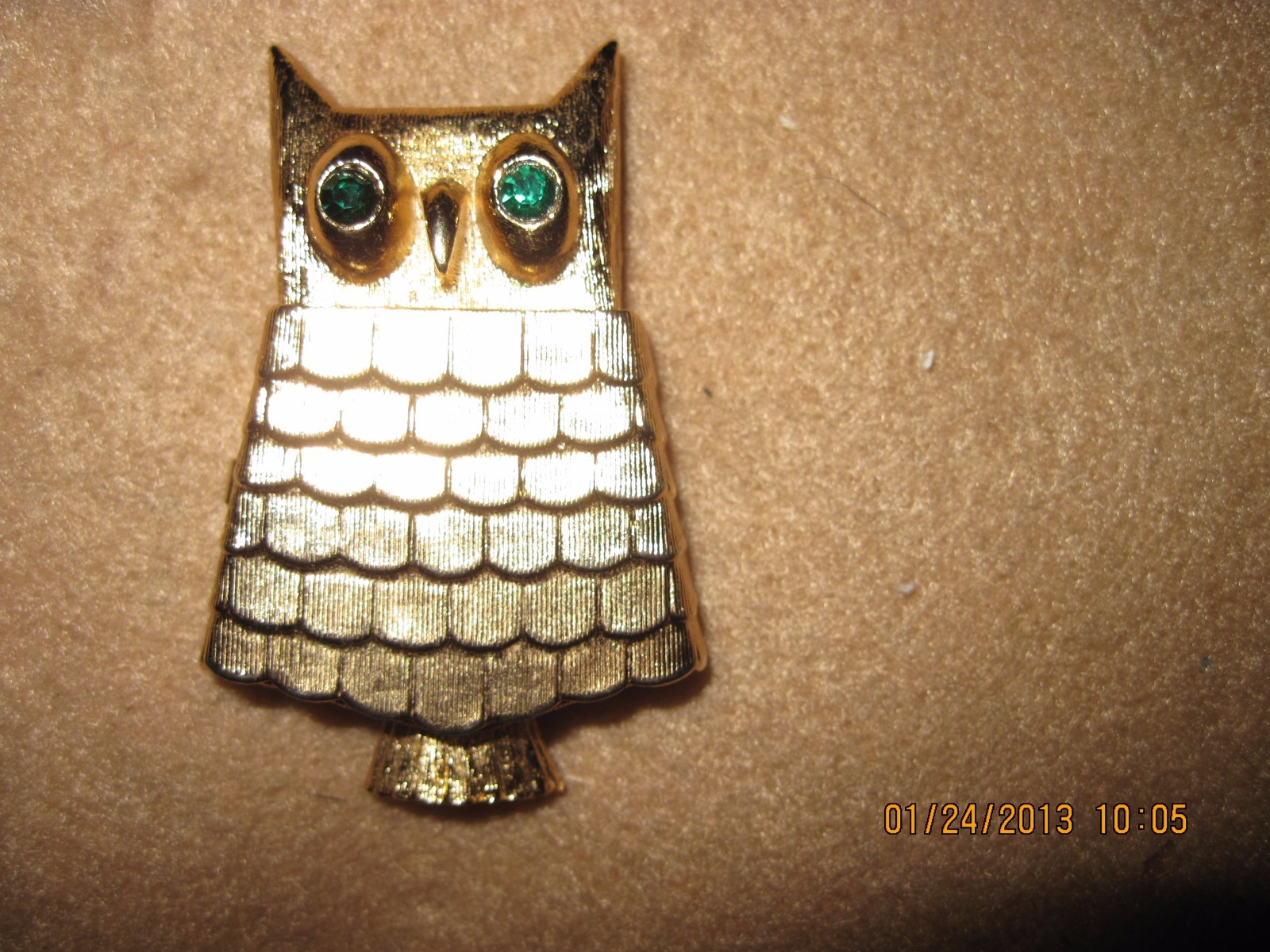 Vintage GORGEOUS Avon OWL GLACE PIN...1969...HAS JEWE… - Gem