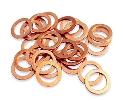 New 1/2" Copper Crush Washers - Pack of 100 - Fits on 1/2" Bolt | eBay