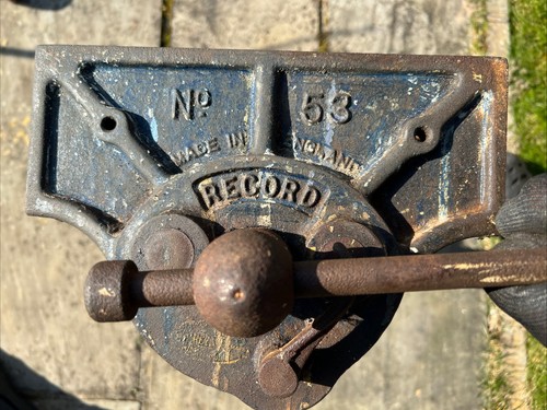 Record No 53 Wood working Carpenters Bench Vice- large and heavy-Made ...