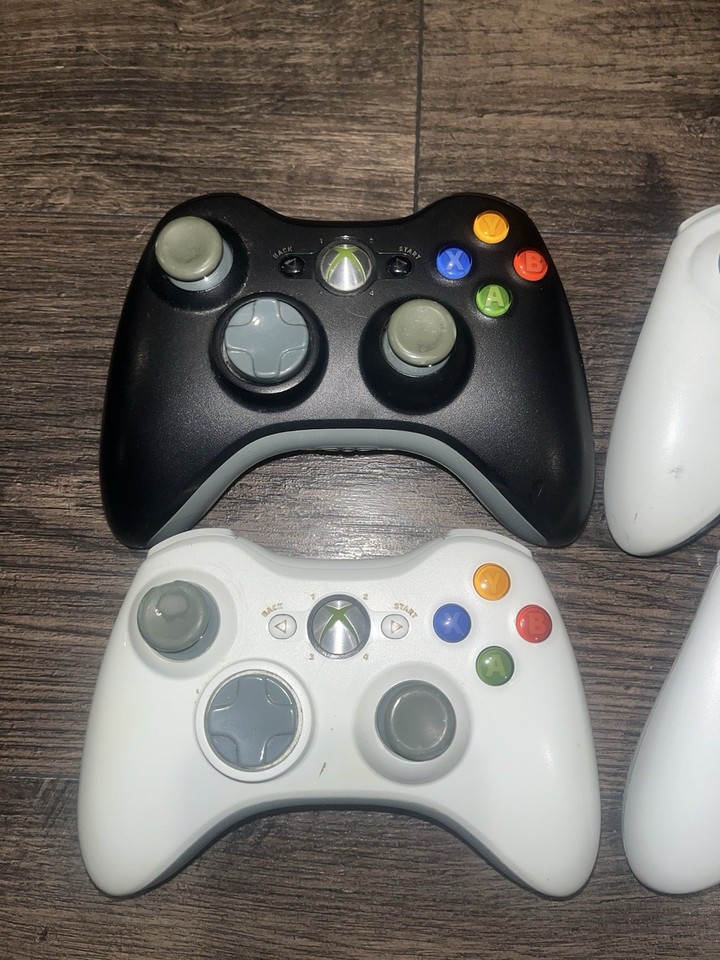 Lot of 4 Xbox 360 OEM Wireless Controllers For Parts or Repair ONLY! | eBay