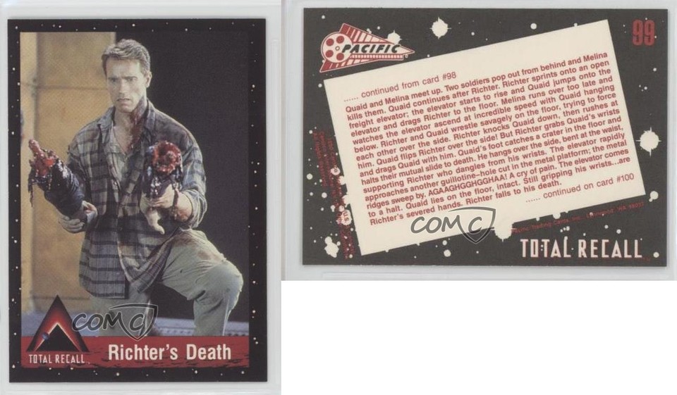 1990 Pacific Total Recall Richter's Death #99 1i8 | eBay