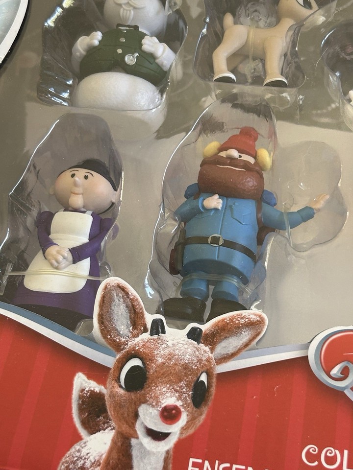 NEW 2021 Rudolph Red Nose Reindeer 10pc Christmas Figure Set Bumble ...
