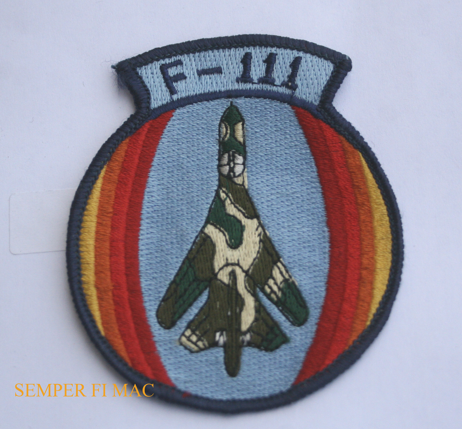 F-111 AARDVARK CAMOUFLAGE Patch US AIR FORCE TAC FTR SQUADRON AFB PIN ...