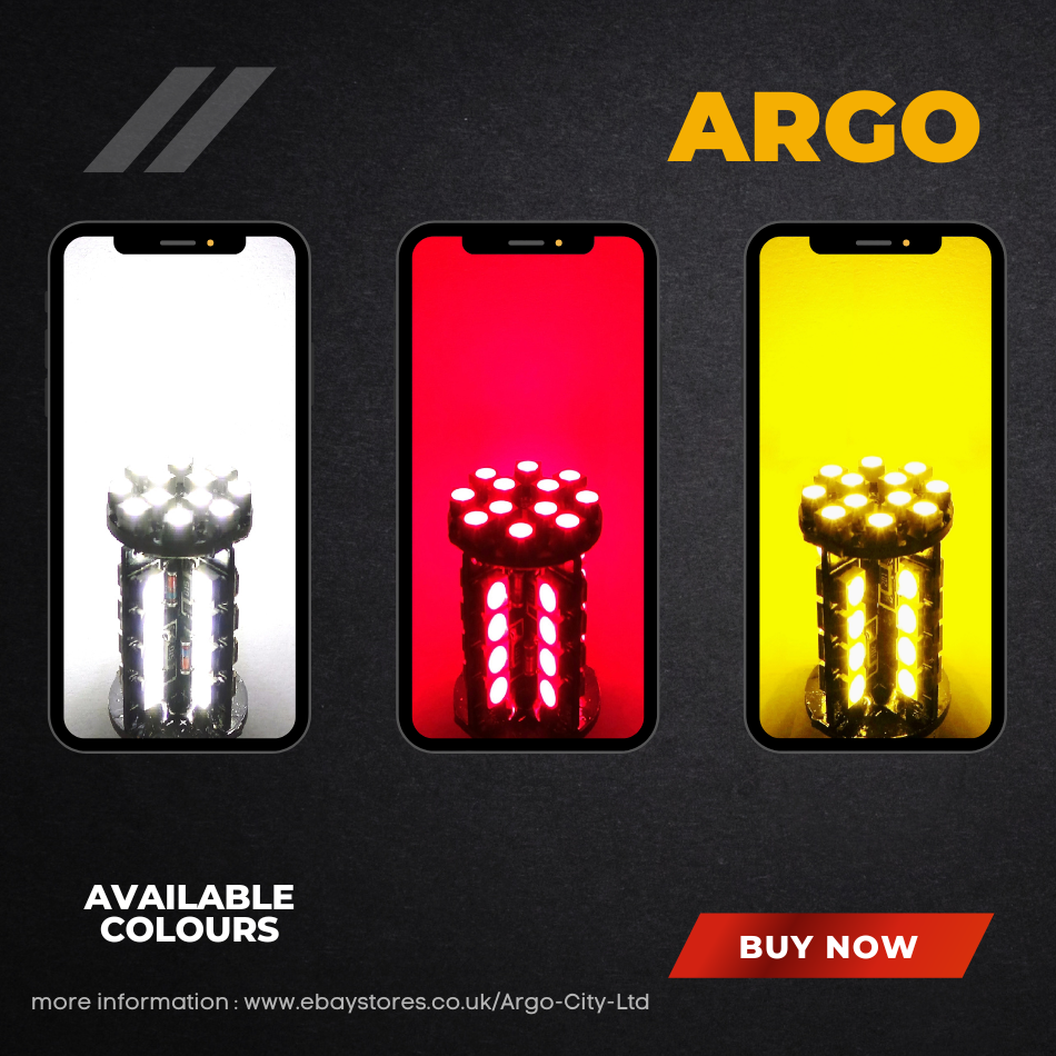 PY21W 581 Led Amber Bulbs Bau15S 1156 Indicator Flasher Orange Bulb 44 ...