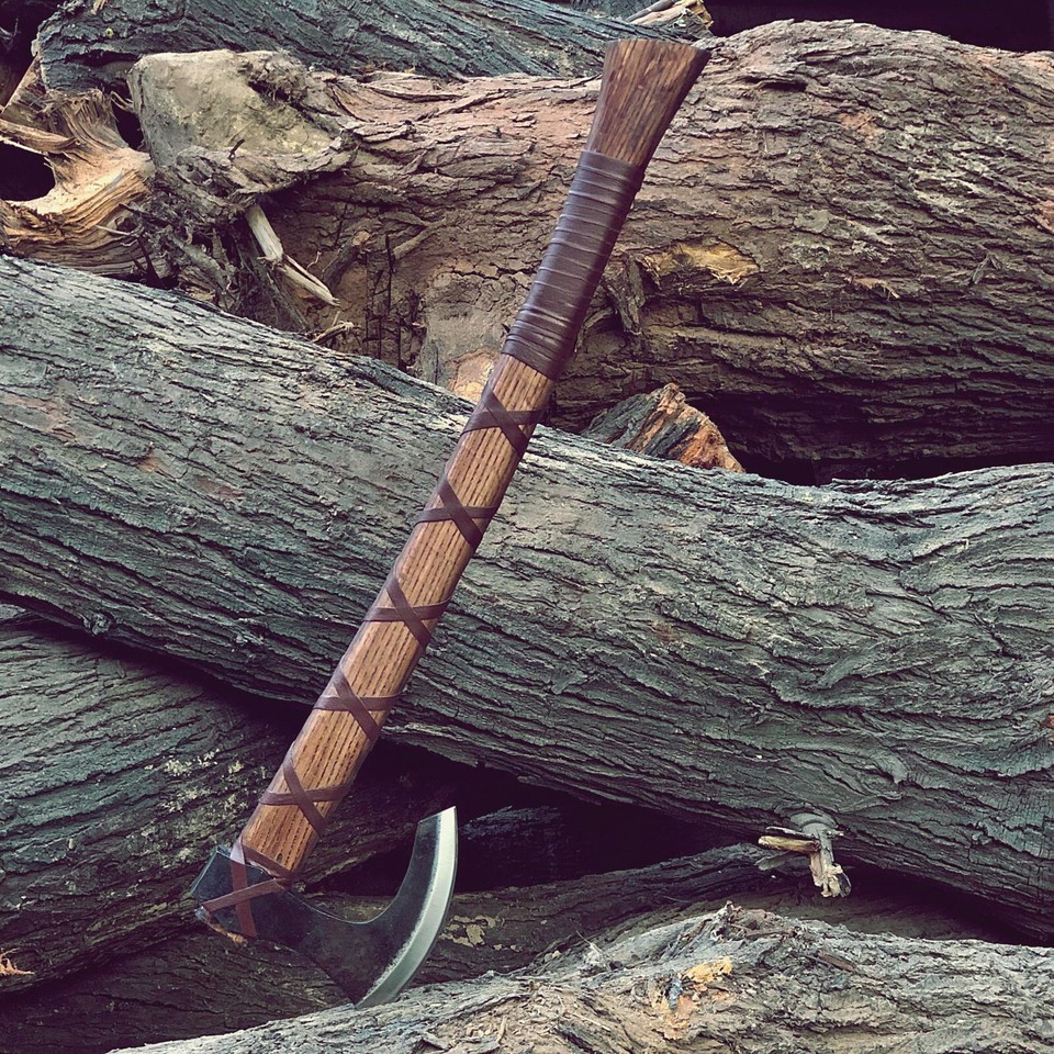 Axe Ragnar Viking Forged Hand Custom Steel Battle Hatchet Tomahawk ...