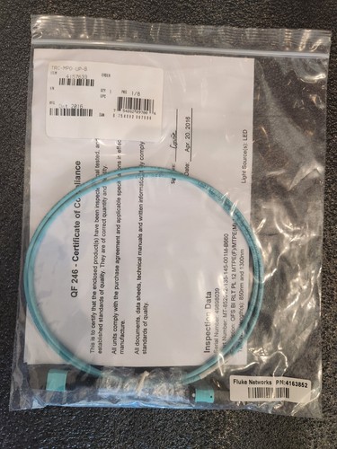 Fluke Networks TRC-MPO-UP-B Test Reference Cord OM4 MM 4163852 | eBay