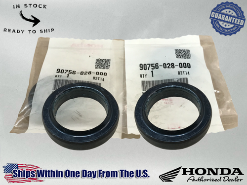 2 Genuine OEM Honda Fork Seals 90756-028-000 | eBay