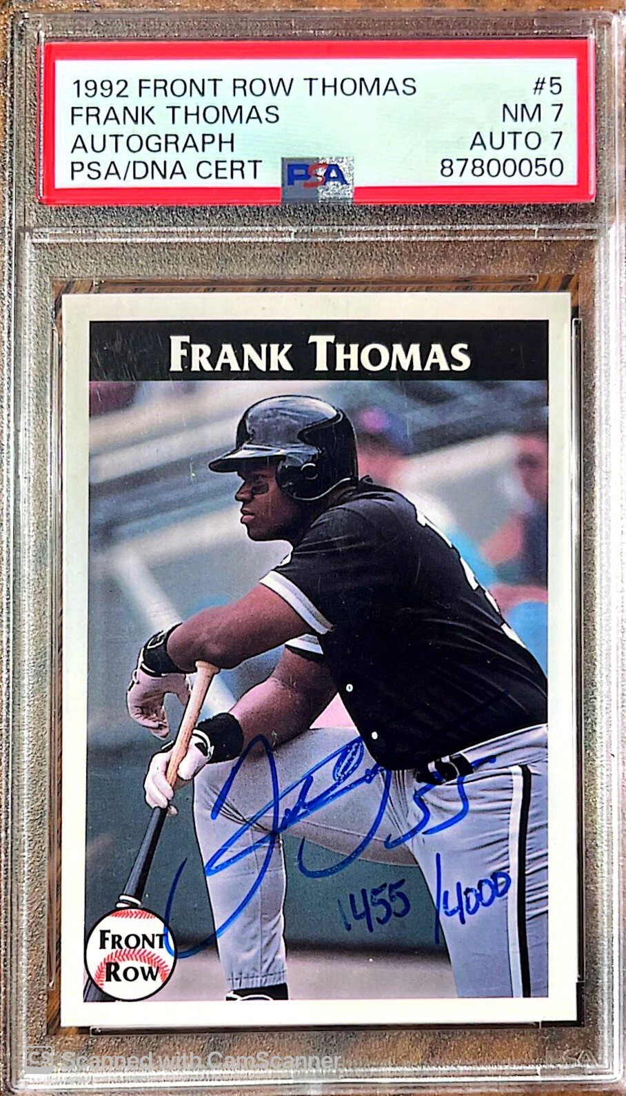 1992 Front Row Frank Thomas - Autographs #5 Frank Thomas /4000 (AU) for ...