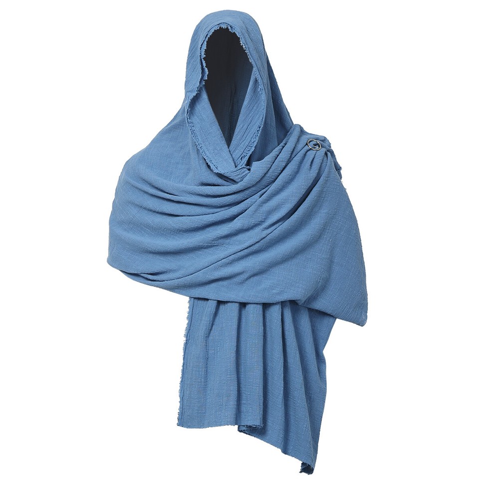 Men Medieval Shawl Post Apocalyptic Shawl Shaman Elven Ranger Cowl ...
