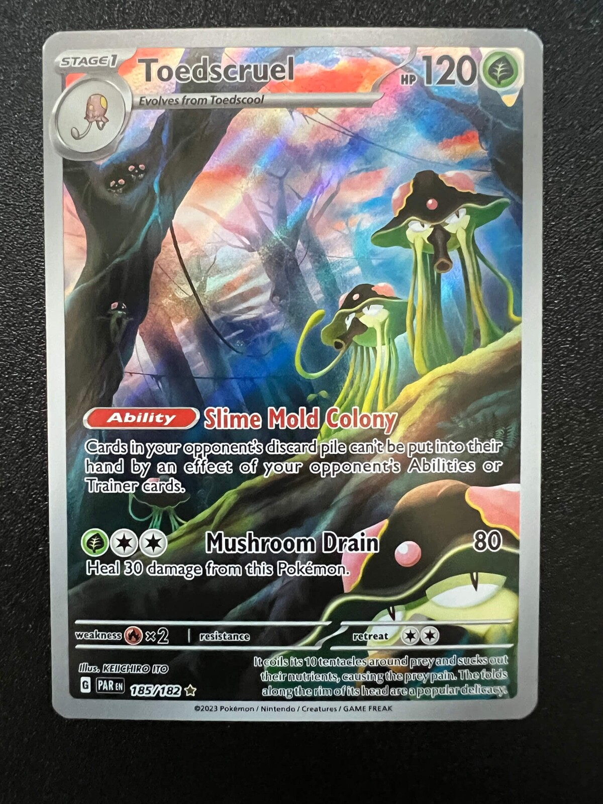 Pokémon TCG Toedscruel Paradox Rift 185/182 Holo Illustration Rare | eBay