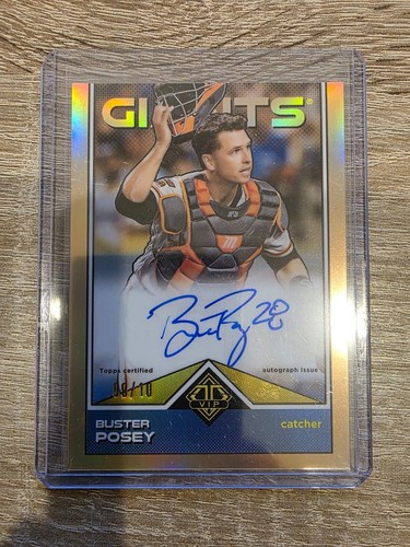2024 TOPPS TRANSCENDENT BUSTER POSEY VIP AUTOGRAPH AUTO /10 VIP PARTY ...