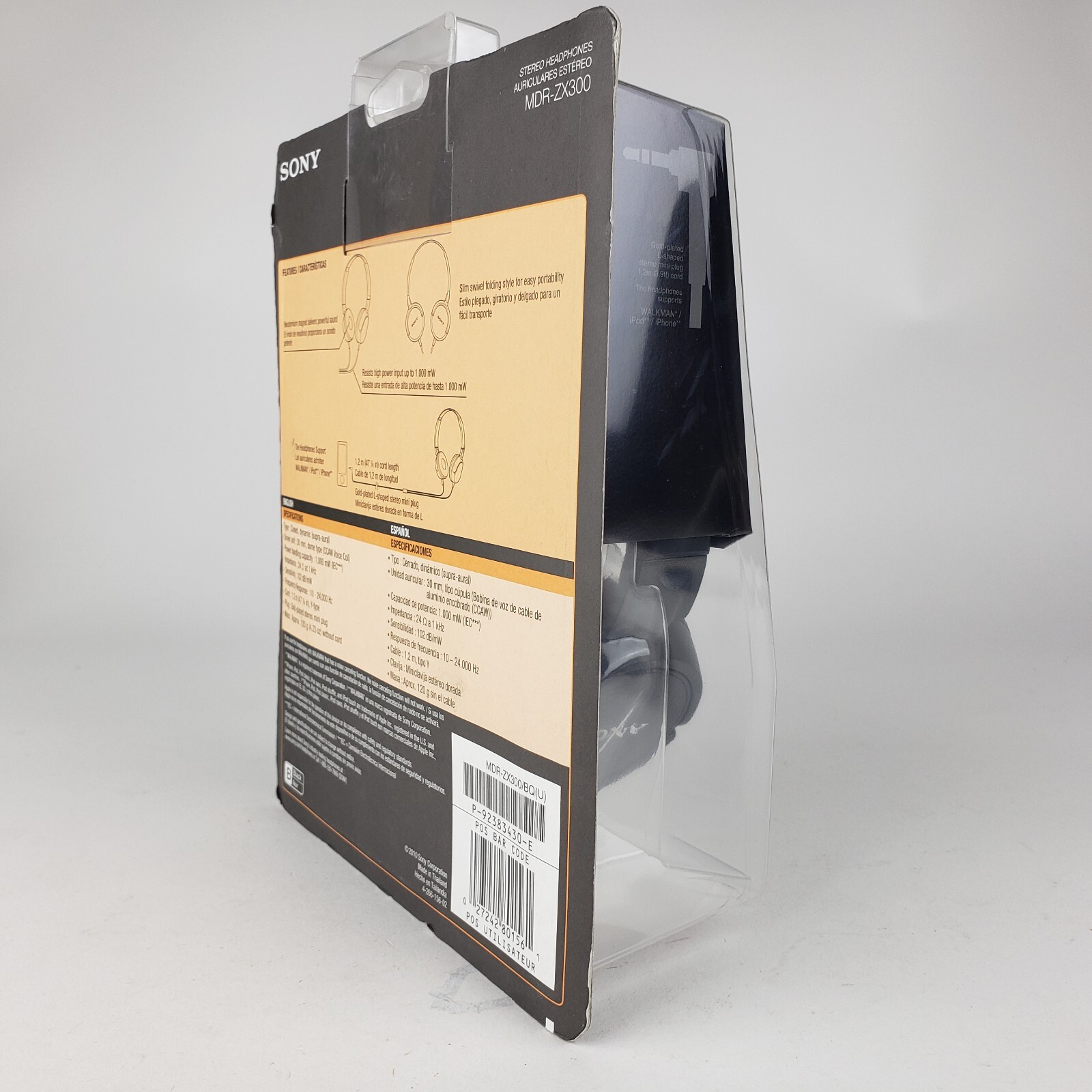 Sony+MDR-ZX300+Headband+Headphones+-+Black for sale online | eBay