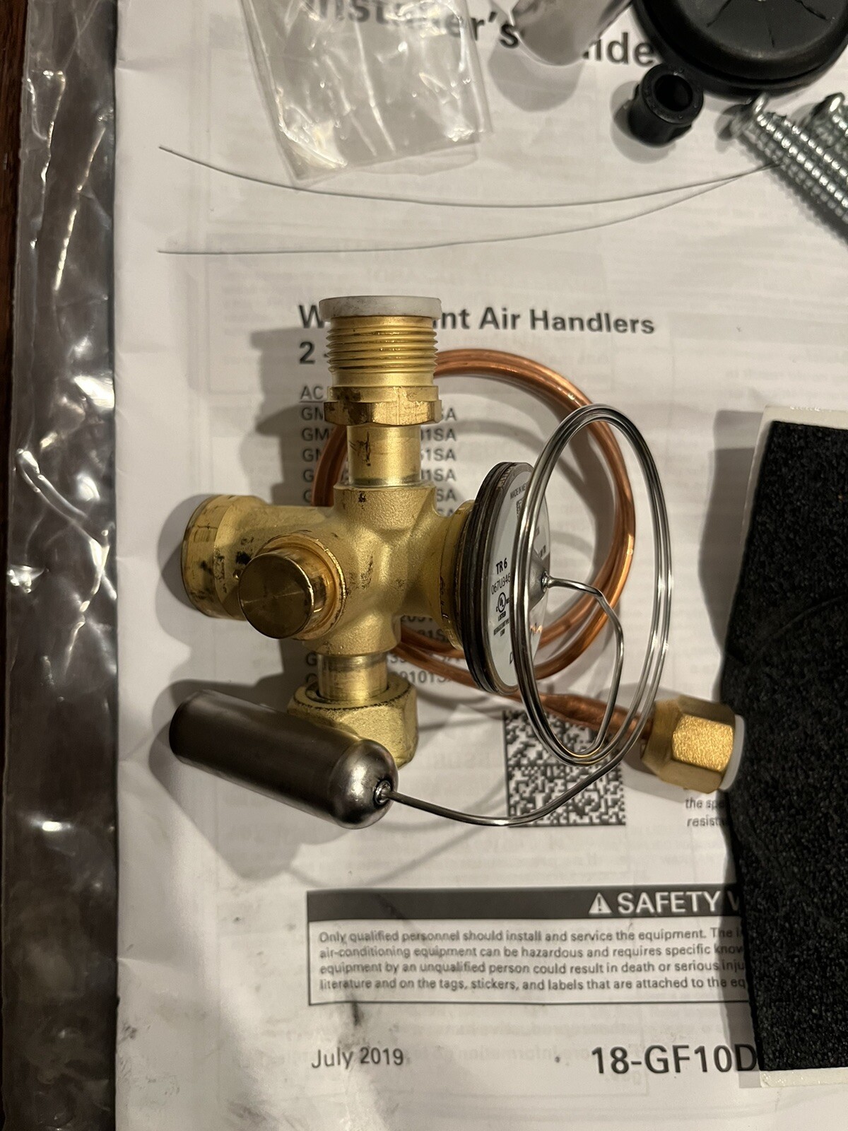 Trane TXV Thermal Expansion Valve Kit R410A TR 3 Ton 3/8 x 3/8" Flare ...