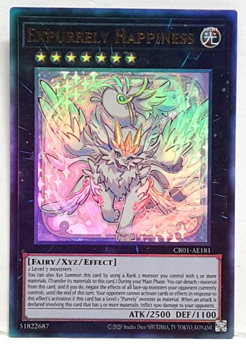 Yugioh Asian-English Expurrely Bonheur CR01-AE181 Ultimate Rare | eBay