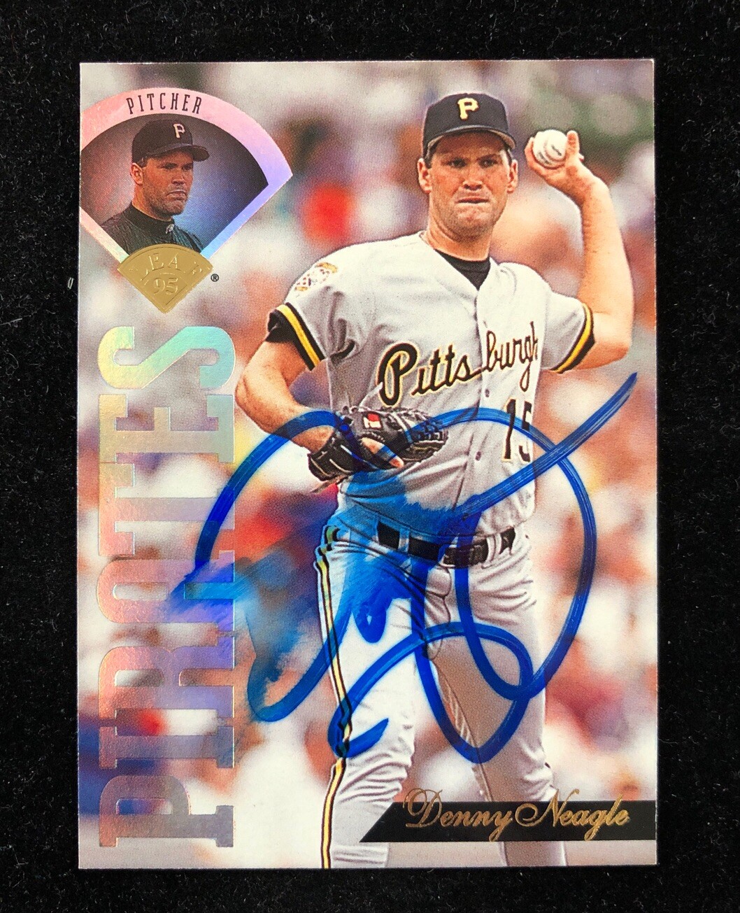 DENNY NEAGLE 1995 LEAF AUTOGRAPHED SIGNED AUTO BASEBALL CARD 400 ...