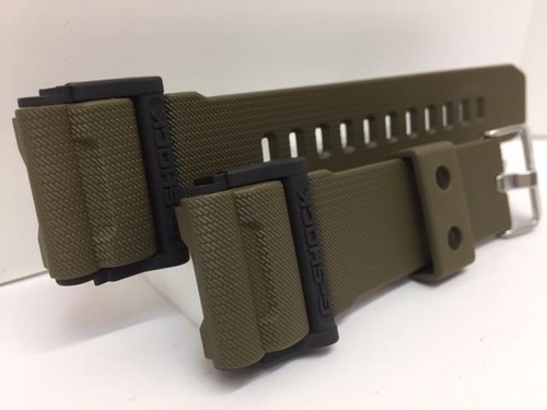 Casio Watchband GD-400 -9 Military Style Olive Green Resin Strap | eBay