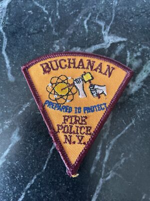 Obsolete Buchanan NY New York FIRE Police RESCUE DEPT PATCH Rare Iron ...