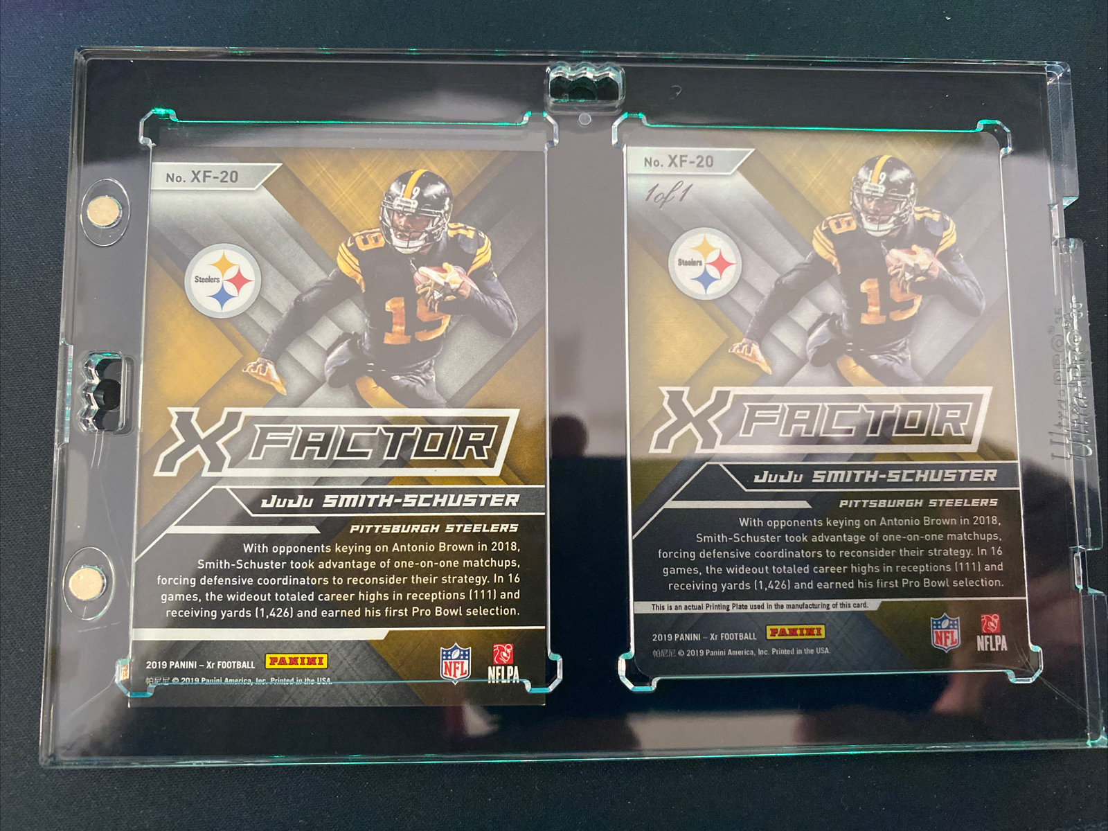 2019+Panini+XR+-+X-Factor+Gold+%23XF-20+JuJu+Smith-Schuster+%2F10 for ...