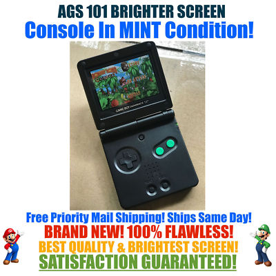 Nintendo Game Boy Advance GBA SP NES Graphite Black System AGS 101 ...