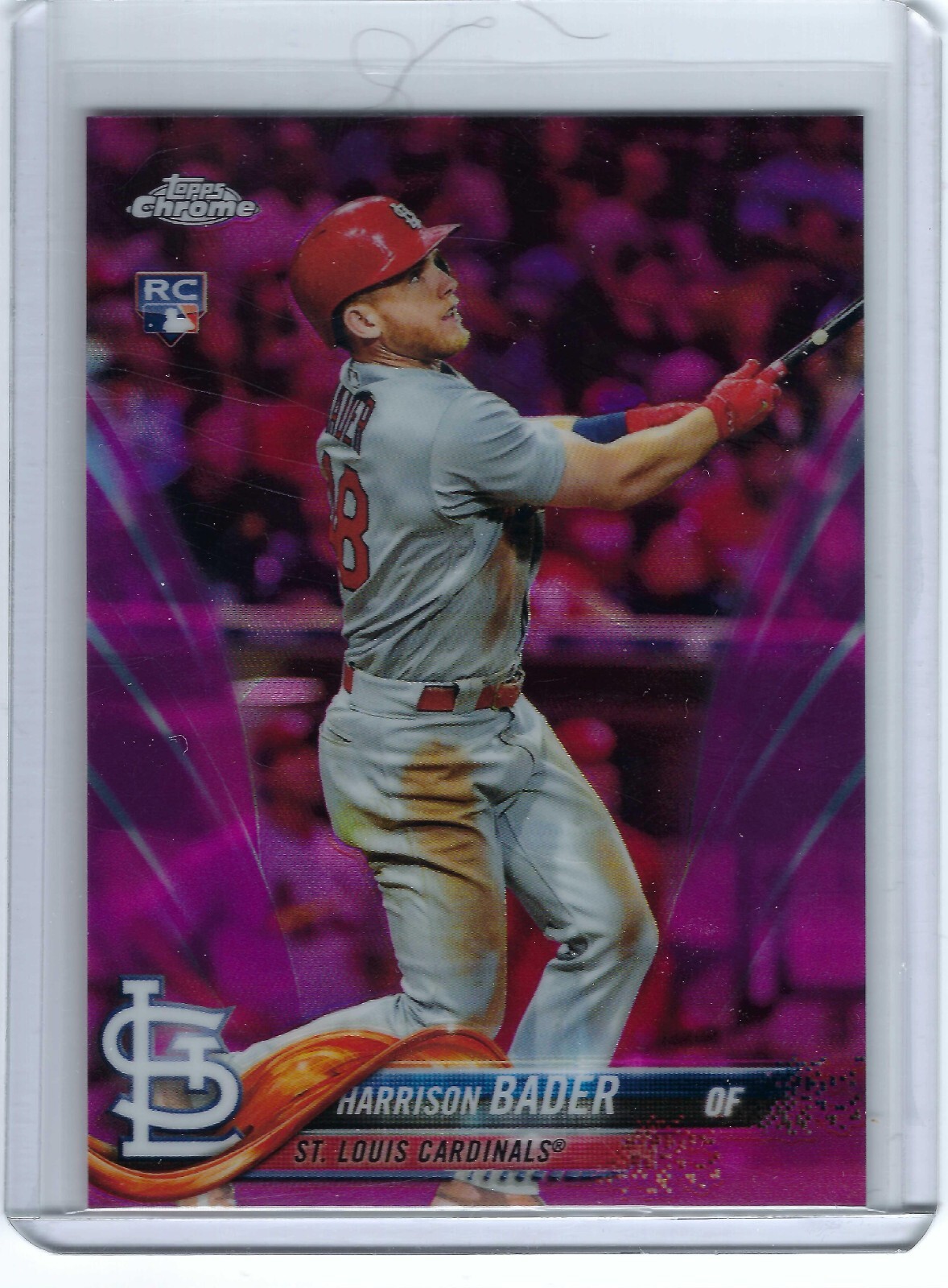 2018 Topps Chrome - Pink Refractor #40 Harrison Bader (RC) for sale ...