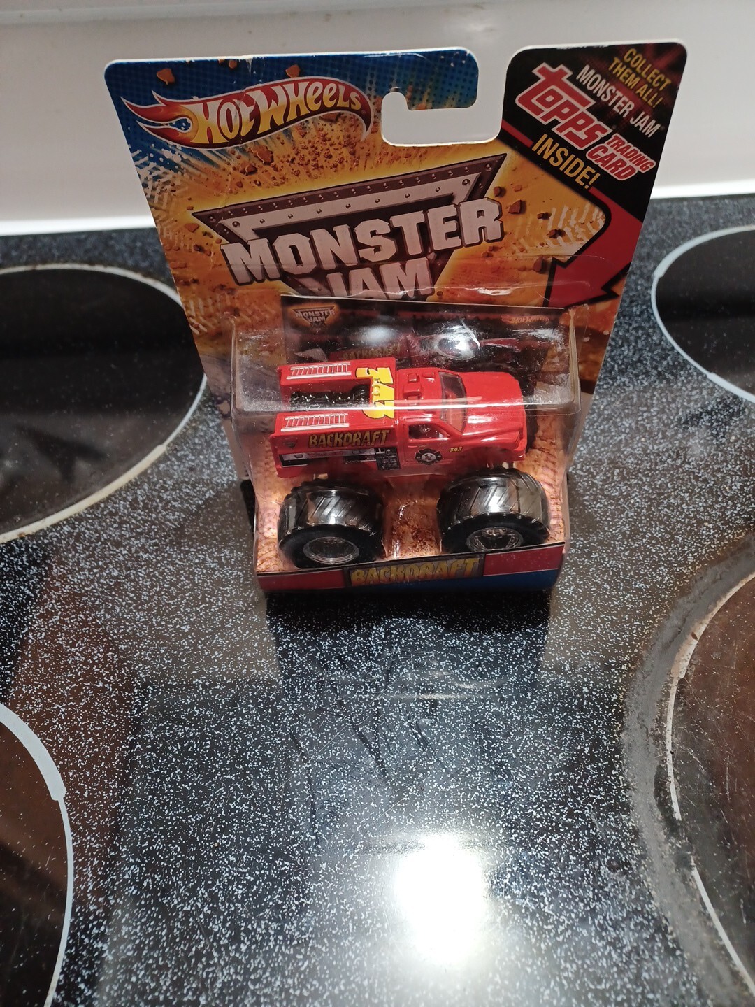 Backdraft Hot Wheels Monster Jam Truck 1:64 Topps Card | eBay