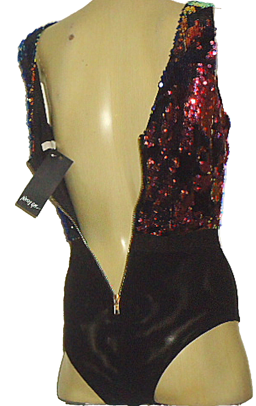 VERA&LUCY(NASTY GAL) VneckSequinSexyBonedBodysuitSizeXLsampleNWT | eBay ...