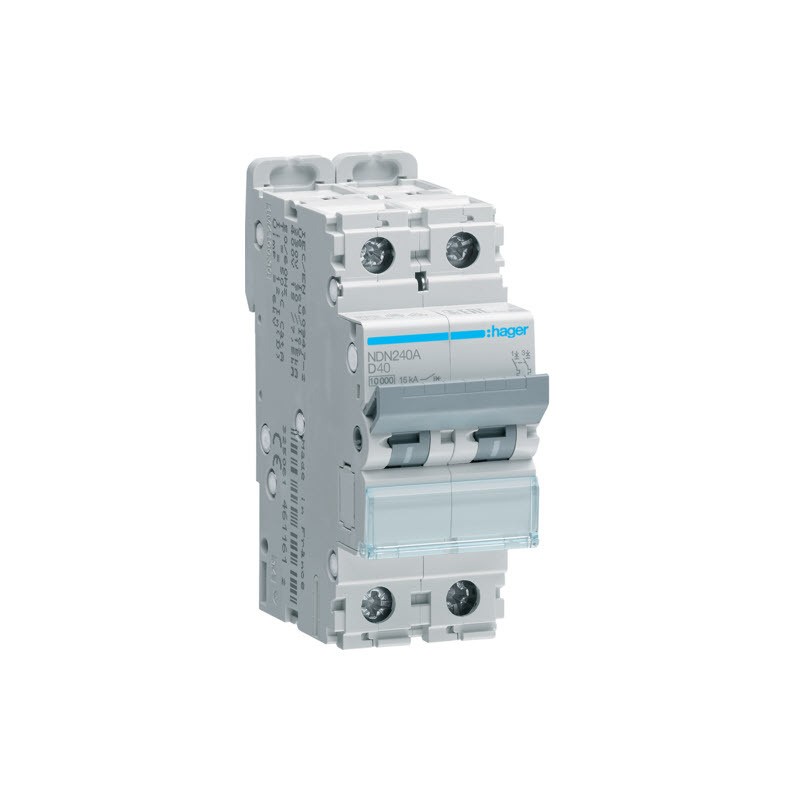 Hager Electrical HAGER NDN240A | 40 Amp Two-Pole 10kA Circuit Breaker ...
