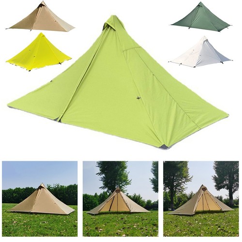 Single Occupancy Waterproof Pyramid Tent Lightweight and Easy to Carry ...