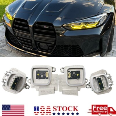 Yellow Angel Eye DRL LED Modules For BMW G80 G82 G22 M3 M4 430i M440i ...
