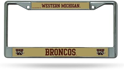 Western Michigan University Broncos Premium Metal License Plate Frame ...