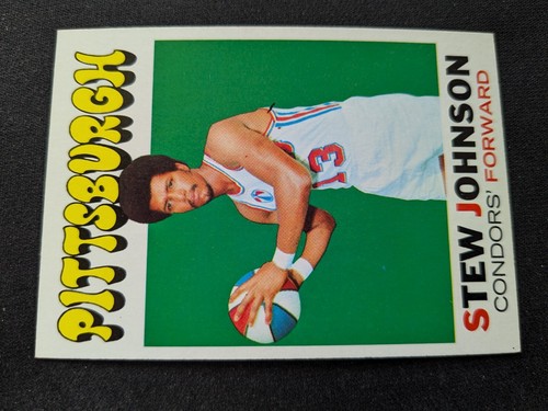 1971-72 Topps Basketball Card # 159 Stew Johnson - Pittsburgh Condors ...