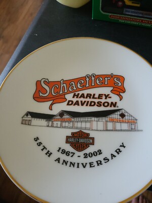 SCHAEFFER'S HARLEY DAVIDSON PLATE 35 YR ANNIVERSARY 1967-2002 | eBay