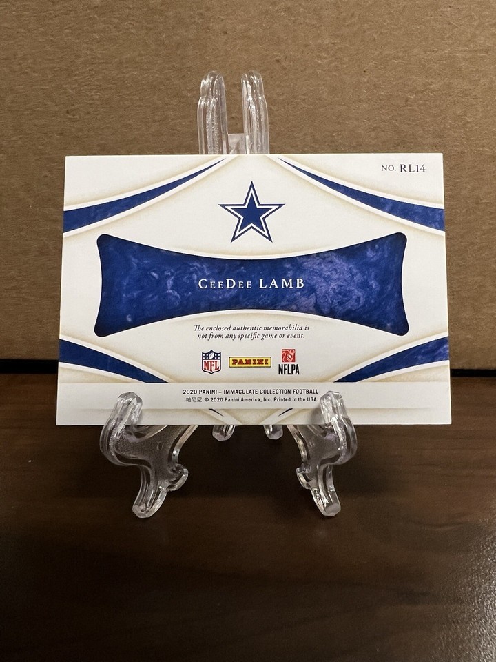 2020 Immaculate CeeDee Lamb NUMBERS ROOKIE PATCH 10/10 (eBay 1/1 ) 2 ...