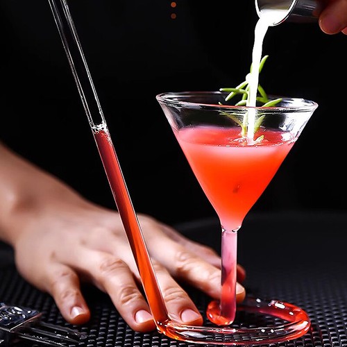 Creative Fun Spiral Cocktail Glass Revolving Martini Creative Tail Wine ...